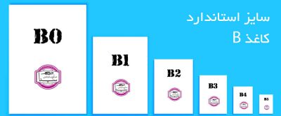 سایز کاغذ B: اندازه کاغذ b0 تا b4, b5, b6 به میلیمتر و پیکسل